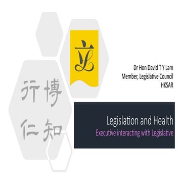 Legislation and Health in Hong Kong 2025 | PPTX