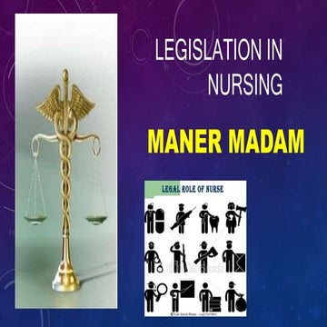 Legislation in nursing | PPTX