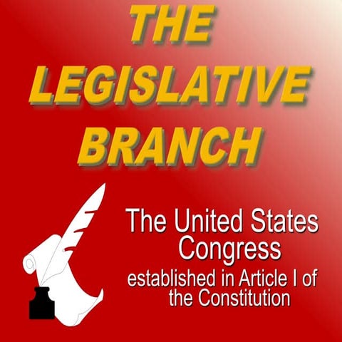 The Legislative Branch | PPTX