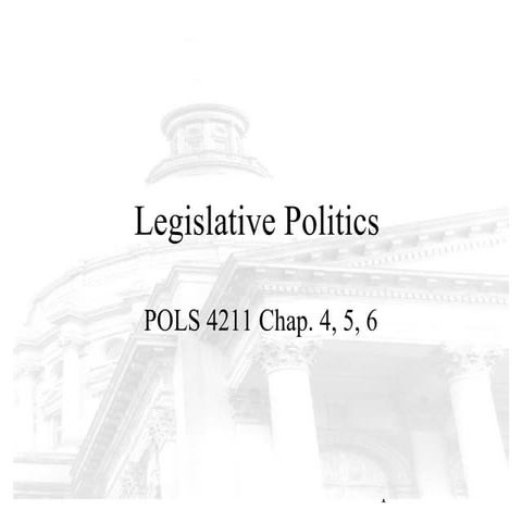 Legislative politics part 2 | PPT
