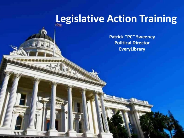 Legislative Action Training For Librarians