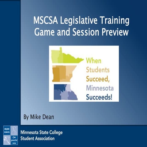 Legislative Training Game 2017 | PPT