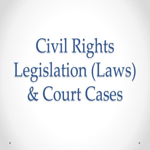 Civil Rights Cases | PPTX