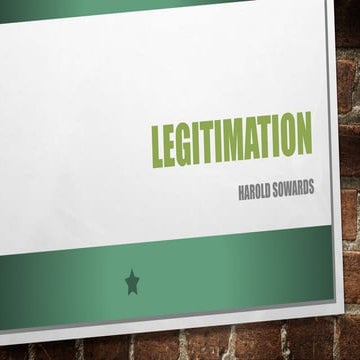 Legitimation | PPTX