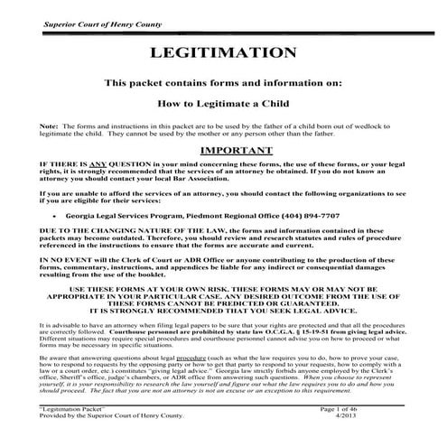 Legitimation packethenry | PDF