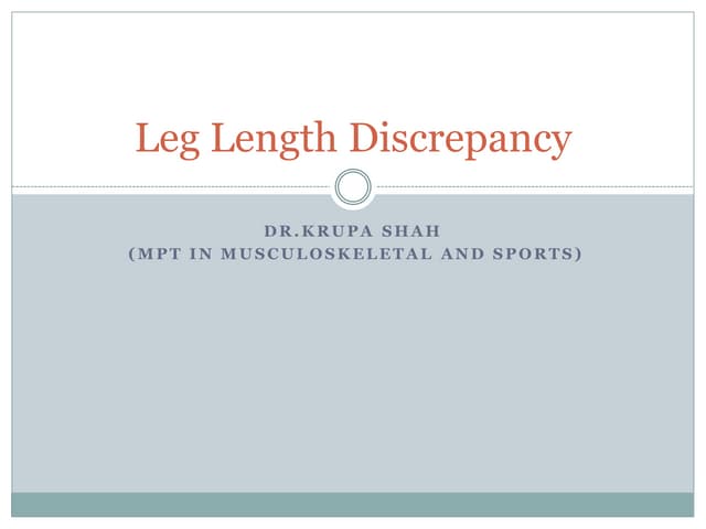 Leg length measurements | PPTX