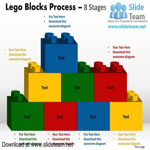 Lego blocks and pieces stacked on top of one another powerpoint ...