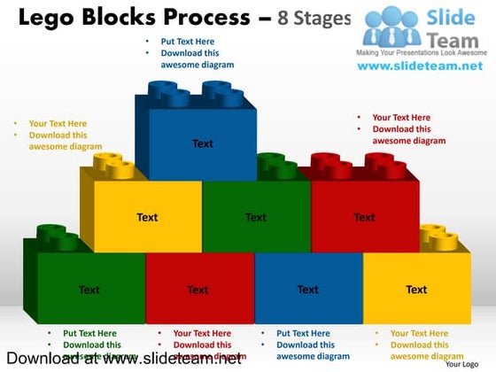 3 d blocks cubes squares stacked one on top of another process process ...
