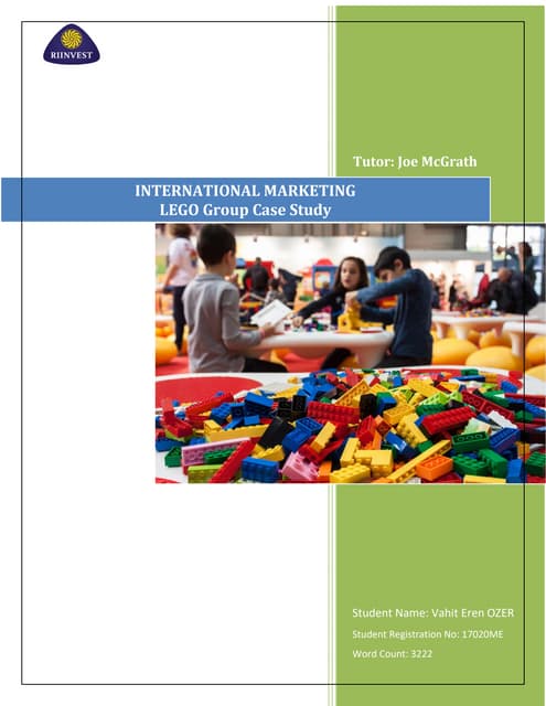 Lego Case Study - The Great Turnaround | PPT