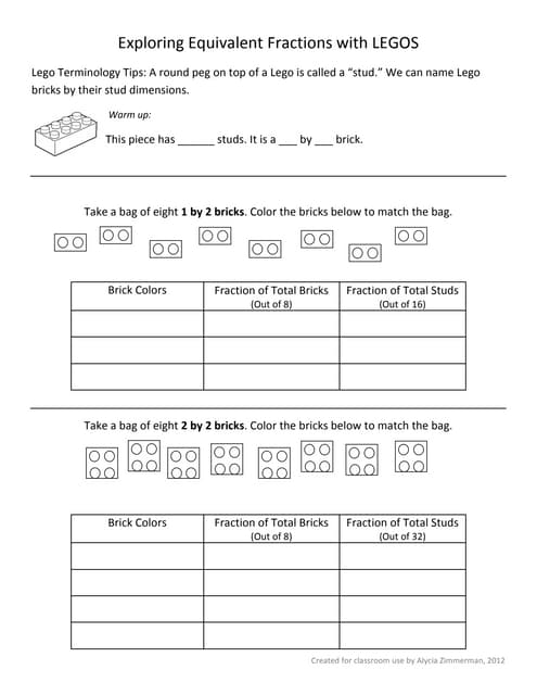Lego exploring equivalent_fractions_with_legos | PDF Lego exploring equivalent_fractions_with_legos | PDF