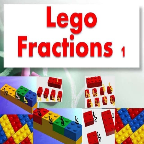 fractions kids with lego new book for fractions concept | PPT