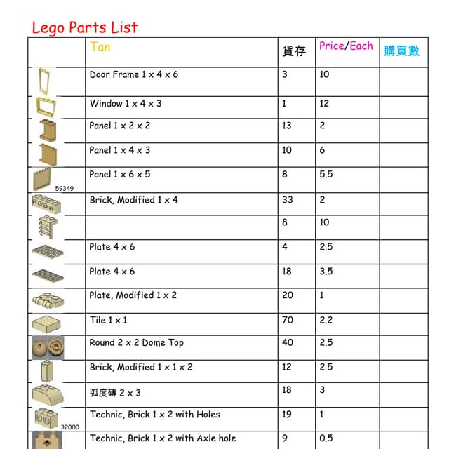 Lego parts | DOC | Children\'s Games and Toys | Shopping