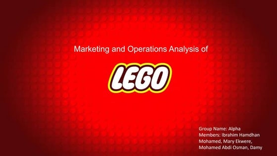 Lego: Strategy Analysis & Business Model | PPT
