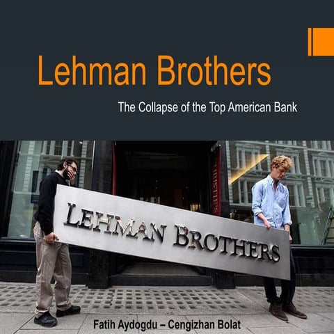 Lehman Brothers - Collapse and Bankruptcy | PPTX