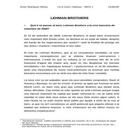 Lehman brothers | PDF