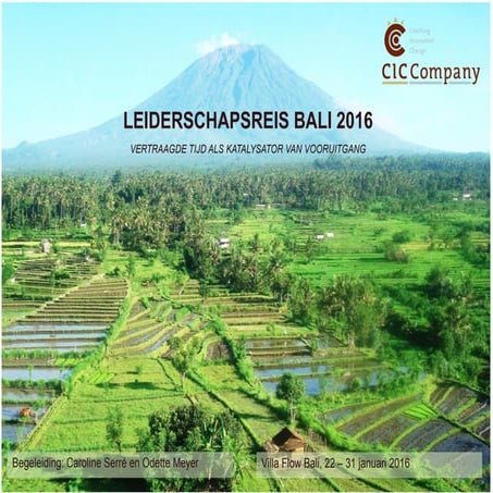 Leiderschapsreis Bali 2016 | PPT