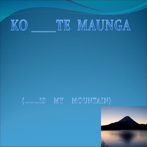 Maori Mihi 2 | PPT