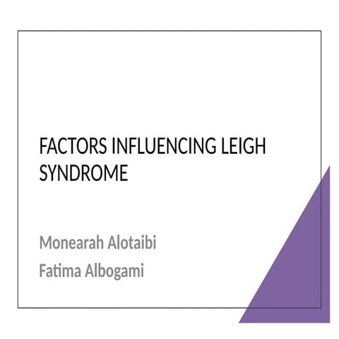 Leigh_Syndrome_Points (1) (1).pptx........ | PPTX