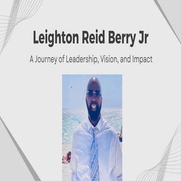 Leighton Reid Berry Jr From Courtrooms to AI Ethics & Legal Education ...