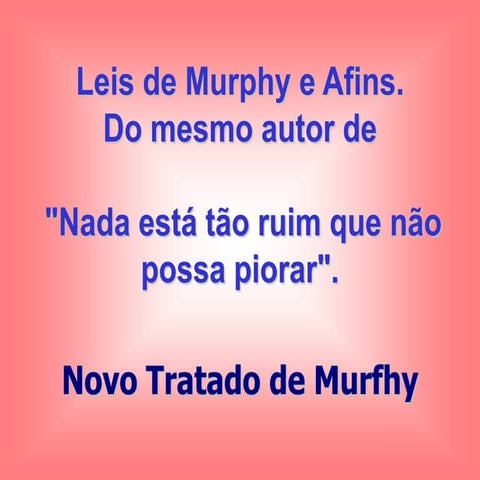 Leis de Murphy e | PPS | Science