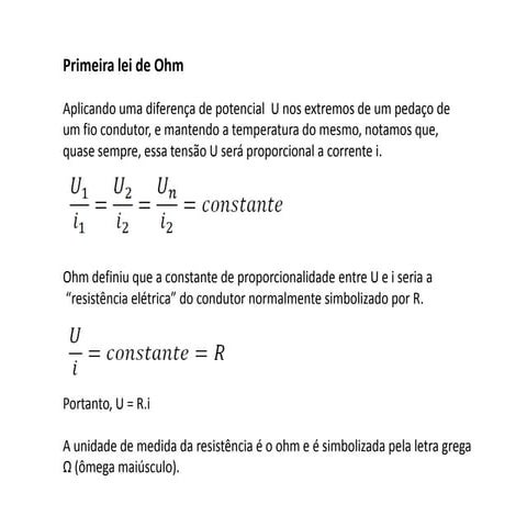 Tabela lei de_ohms | PDF