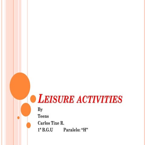 Leisure Activities | PPT
