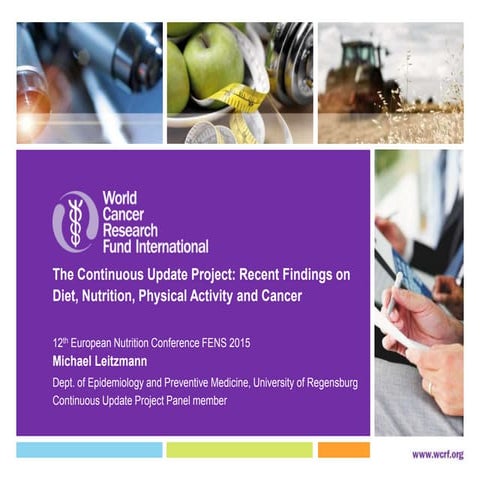Impact of Weight Change on Cancer Prognosis - Professor Andrew G ...