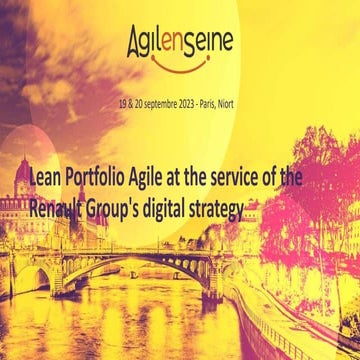 Le Lean Portfolio Agile au service de la stratégie digitale du Groupe ...