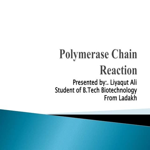 Polymerase Chain Reaction (PCR) | PPTX