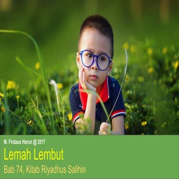 Lemah lembut (kitab riyadhus salihin) | PDF