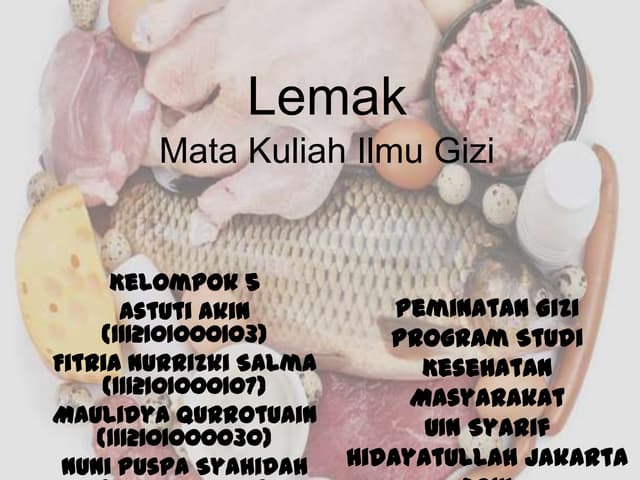Ppt lemak | PPTX