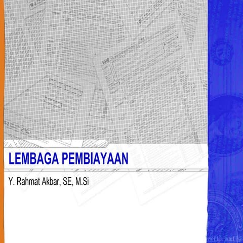 Lembaga pembiayaan | PDF
