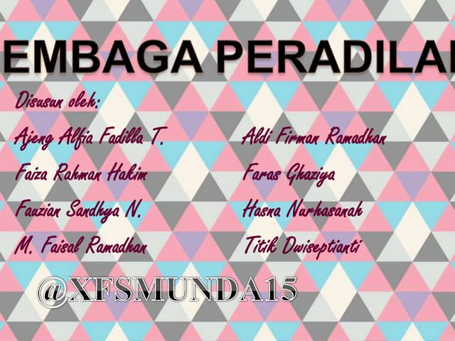 Menganalisis peranan lembaga lembaga peradilan | PPTX