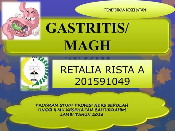 leaflet IKM, gastritis dan pencegahannya | PPTX