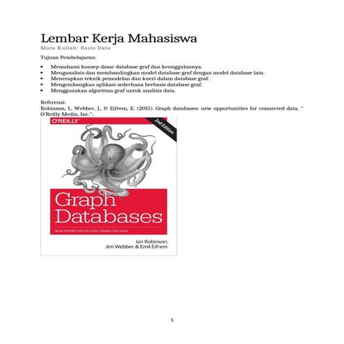 Lembar Kerja Mahasiswa Mata Kuliah Graph Database | DOCX
