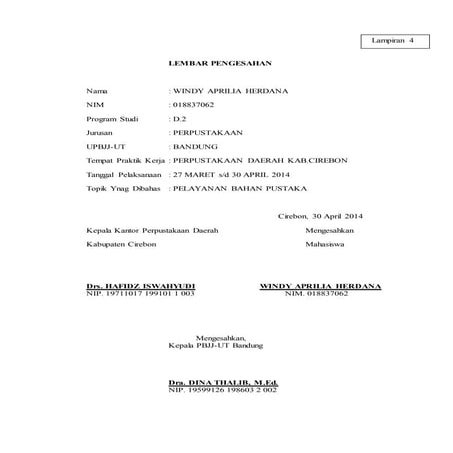 Lembar pengesahan | DOCX