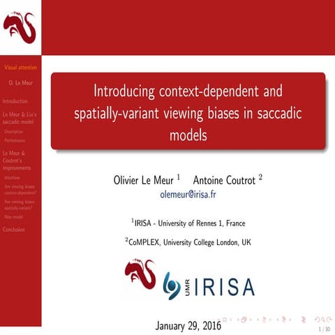 Introducing Context Dependent And Spatially Variant Viewing Biases In Saccadic Models Pdf 3