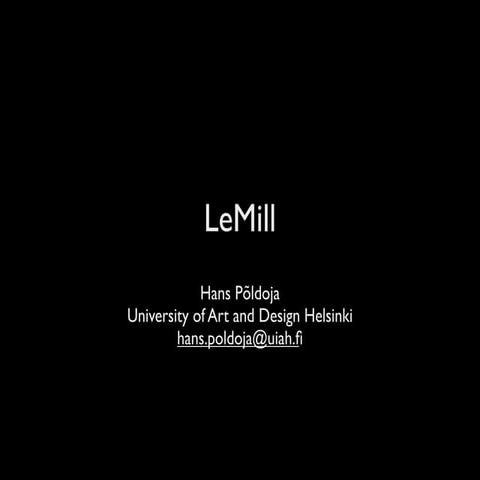 LeMill | PDF