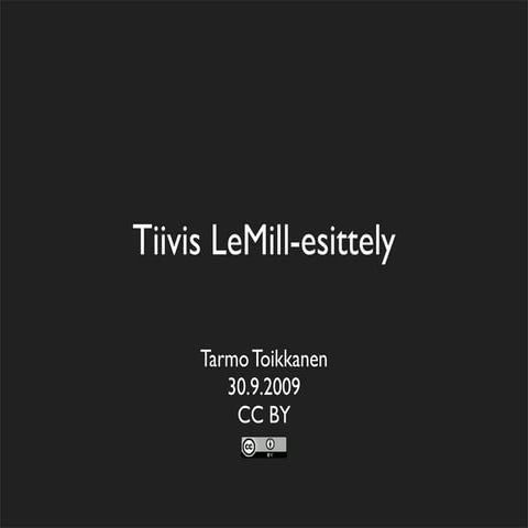 Lyhyt LeMill-esittely | PDF