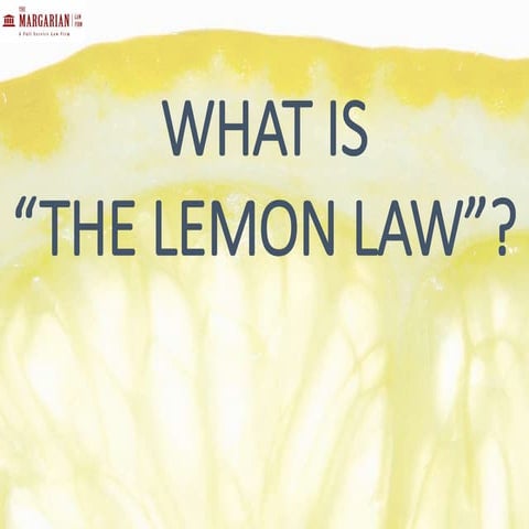 What is "The Lemon law"? | PPTX