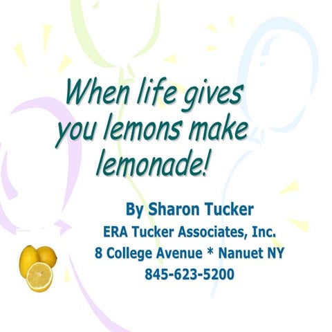 Lemons Stress Present | PDF