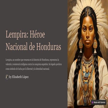 Lempira Héroe Nacional de Honduras.Pdf. PPT | PDF