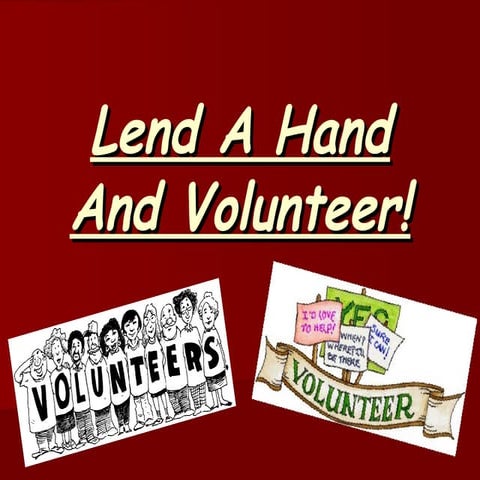 Lend a Hand and Volunteer | PPT | North America Travel | Travel Locations