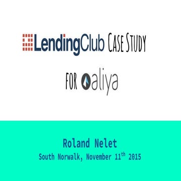 Lending Club Case Study | PDF