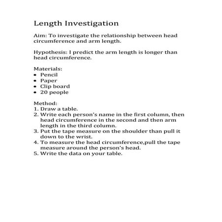 Measurement investigations | DOCX