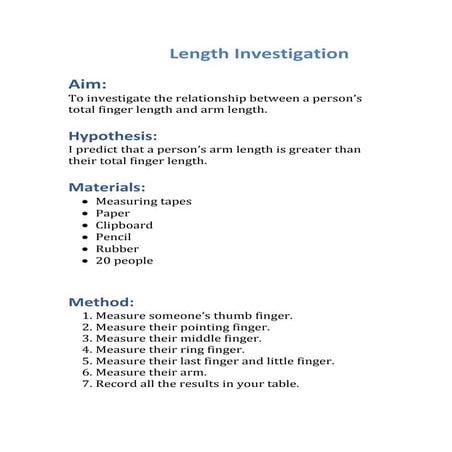 Measurement investigations | DOCX
