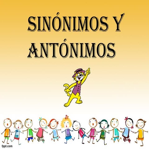 Lengua B1 sinónimos y antónimos | PPT
