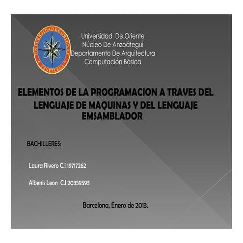 Lenguaje de programación | PPTX