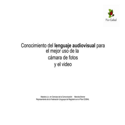 LENGUAJE AUDIOVISUAL | PDF