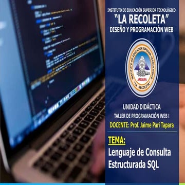 Lenguaje de Consulta Estructurada SQL.pptx | Databases | Computer Software and Applications